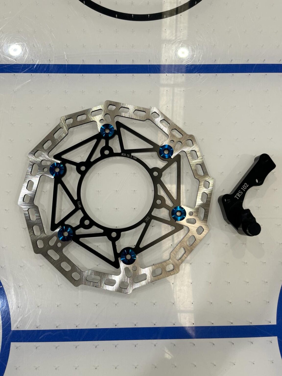270mm Oversized Front Brake Rotor and Bracket (Ultra Bee) | EBMX Australia